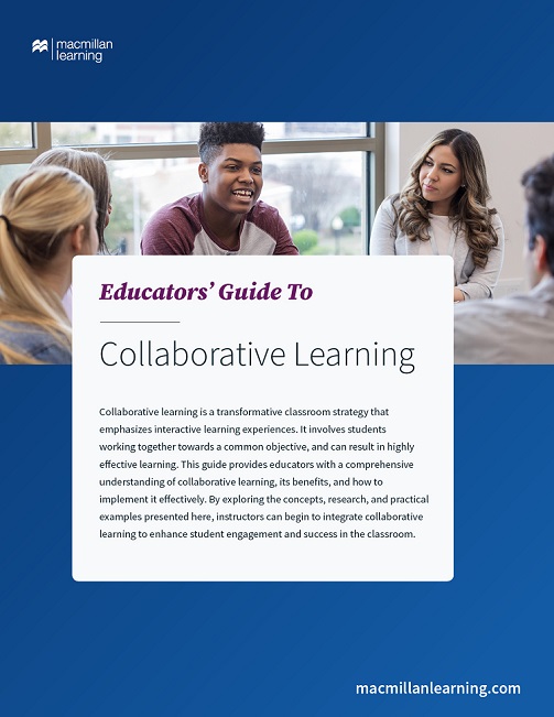Request Educators Guide to Collaborative Learning I Macmillan Learning